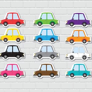 Cars Color Matching Activity for Kids, Toddler Printable, Montessori ...