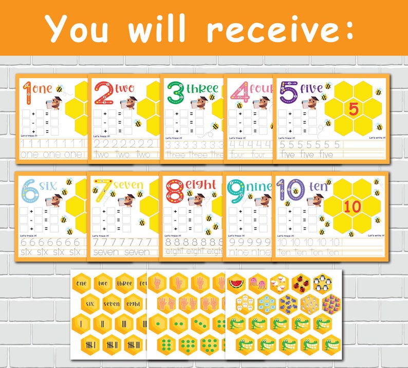 Counting Activity Math Busy Book Pages Preschool Learning - Etsy