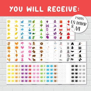 Errorless Colors Matching Games and Activities for Kids, File Folder ...