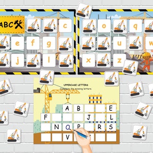 Busy Book Bundle, Construction Theme, Toddler Learning Binder ...