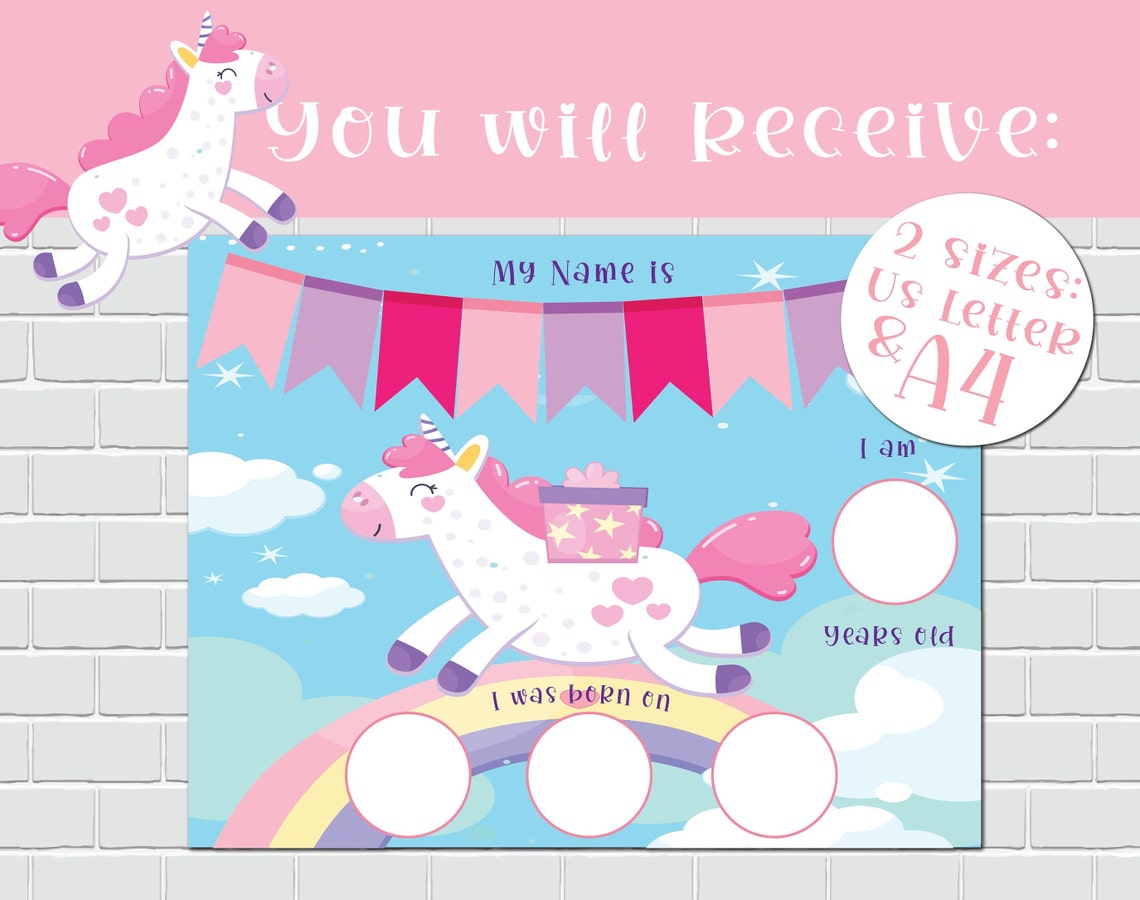 Personalized Unicorn Name Spelling Activity, About Me Worksheet, Kids ...
