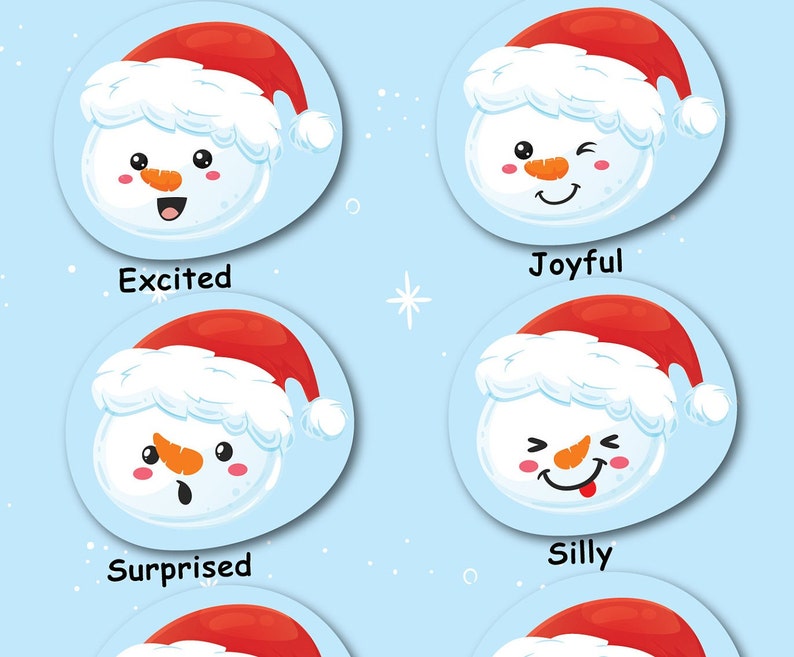 Snowman Emotions Activity for Kids, Preschool Printables, Toddler ...