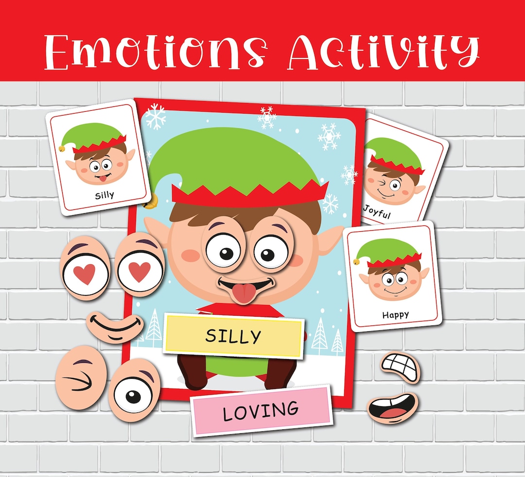 Christmas Emotions Activity for Kids, Preschool Feelings Printables ...