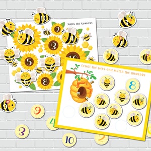 Bee Busy Book, Preschool Learning Binder, Homeschool Curriculum,pre-k ...