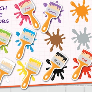 Color Matching Activity, Toddler Printable, Montessori Materials ...