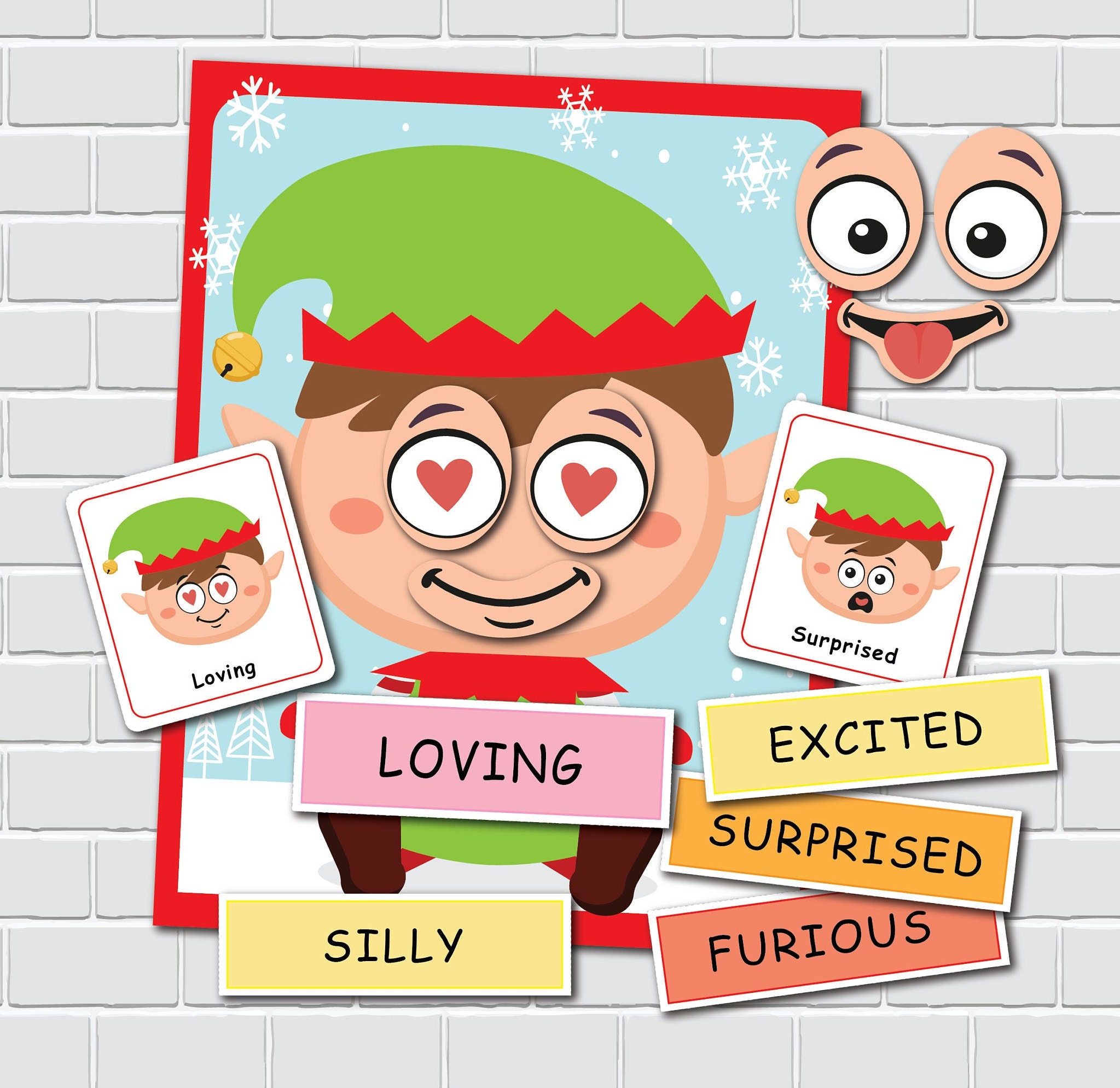 Christmas Emotions Activity for Kids, Preschool Feelings Printables ...