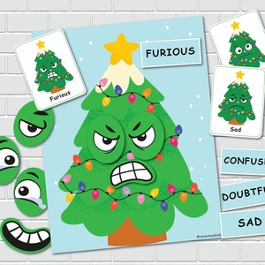 Christmas Tree Emotions Activity for Kids, Preschool Feelings ...