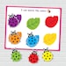 Ladybug Color Matching Activity, Toddler Printable, Montessori ...