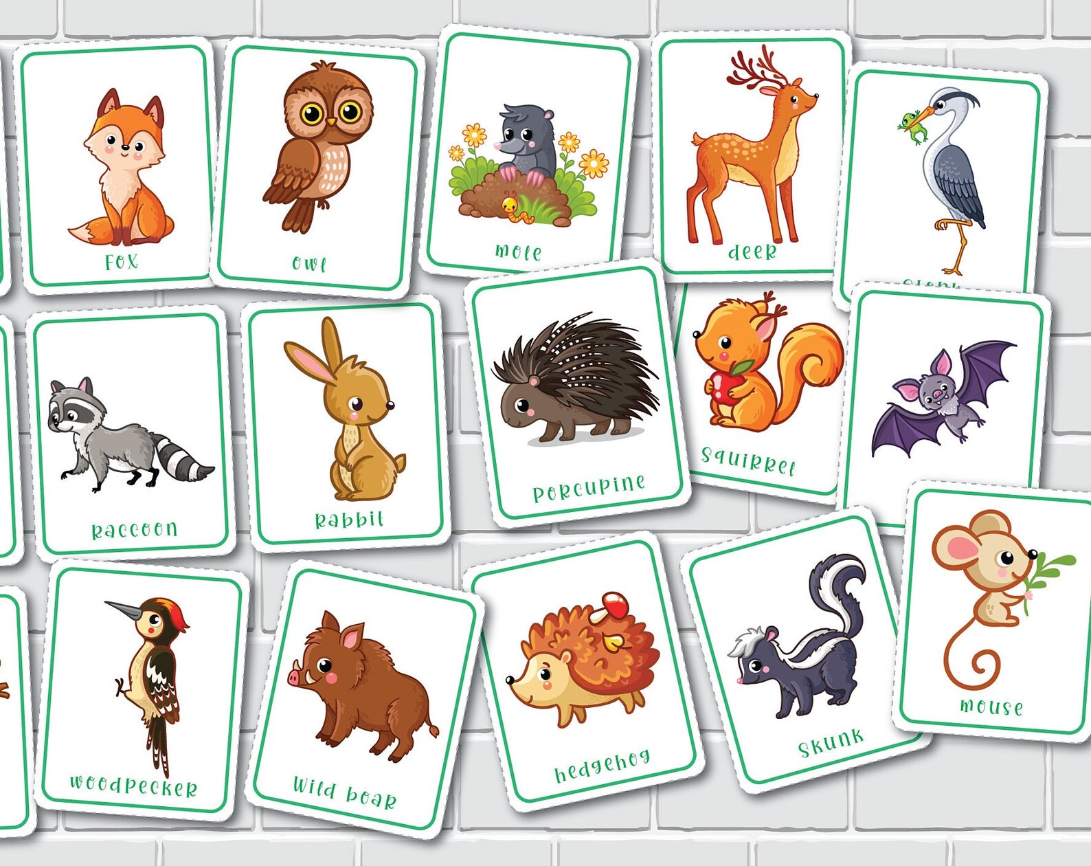 Forest Animals Busy Book Pages, Toddler Quiet Time Activity, Preschool ...