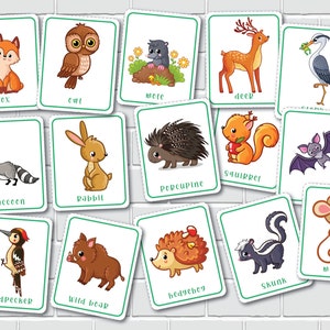 Forest Animals Busy Book Pages, Toddler Quiet Time Activity, Preschool ...