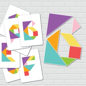Alphabet Tangrams, ABC Puzzle for Preschool and Kindergarten ...