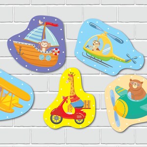 Transportation Lacing Cards, Preschool Fine Motor Skills Activity ...