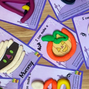 Halloween Play Dough Mats, Printable Play Doh, Preschool Activities ...