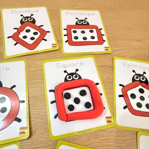 Ladybug Shapes Play Dough Mats, Summer Play Doh Activity, Preschool ...