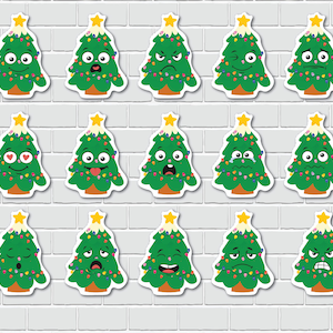 Christmas Tree Emotions Activity for Kids, Preschool Printables ...