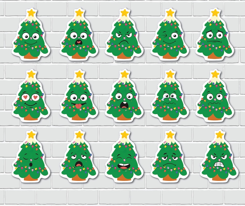 Christmas Tree Emotions Activity for Kids Preschool - Etsy