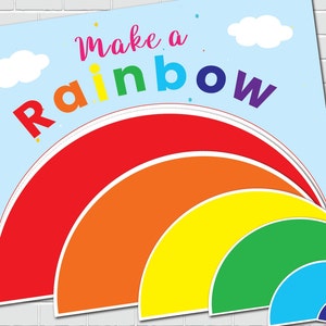 Rainbow Printable Activity for Toddlers and Preschool Busy Binder ...