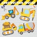 Construction Trucks Cut Out and Glue. Crafts for (Instant Download) - Etsy