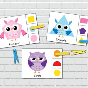 2D Shapes Clip Cards, Shapes Busy Book, File Folder Games, Special ...