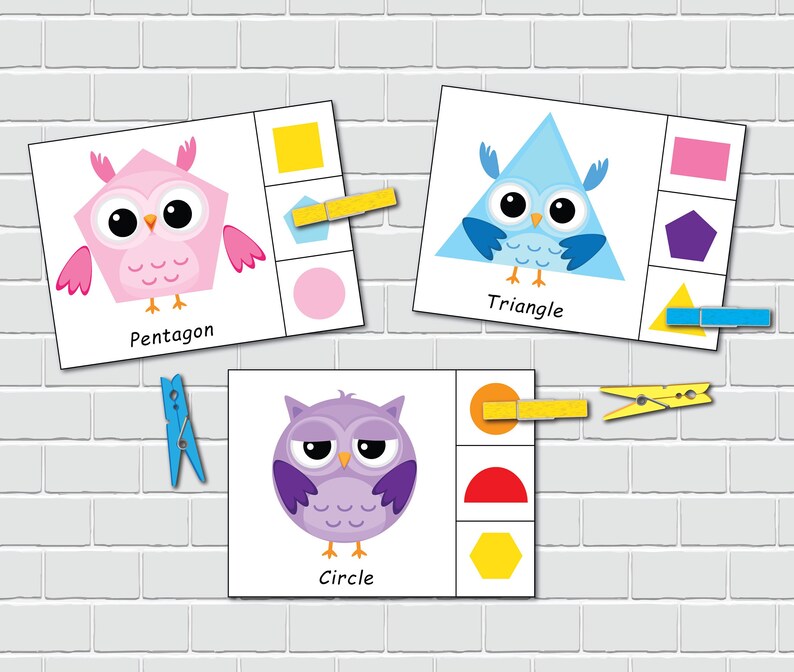 2D Shapes Clip Cards, Shapes Busy Book, File Folder Games, Special ...