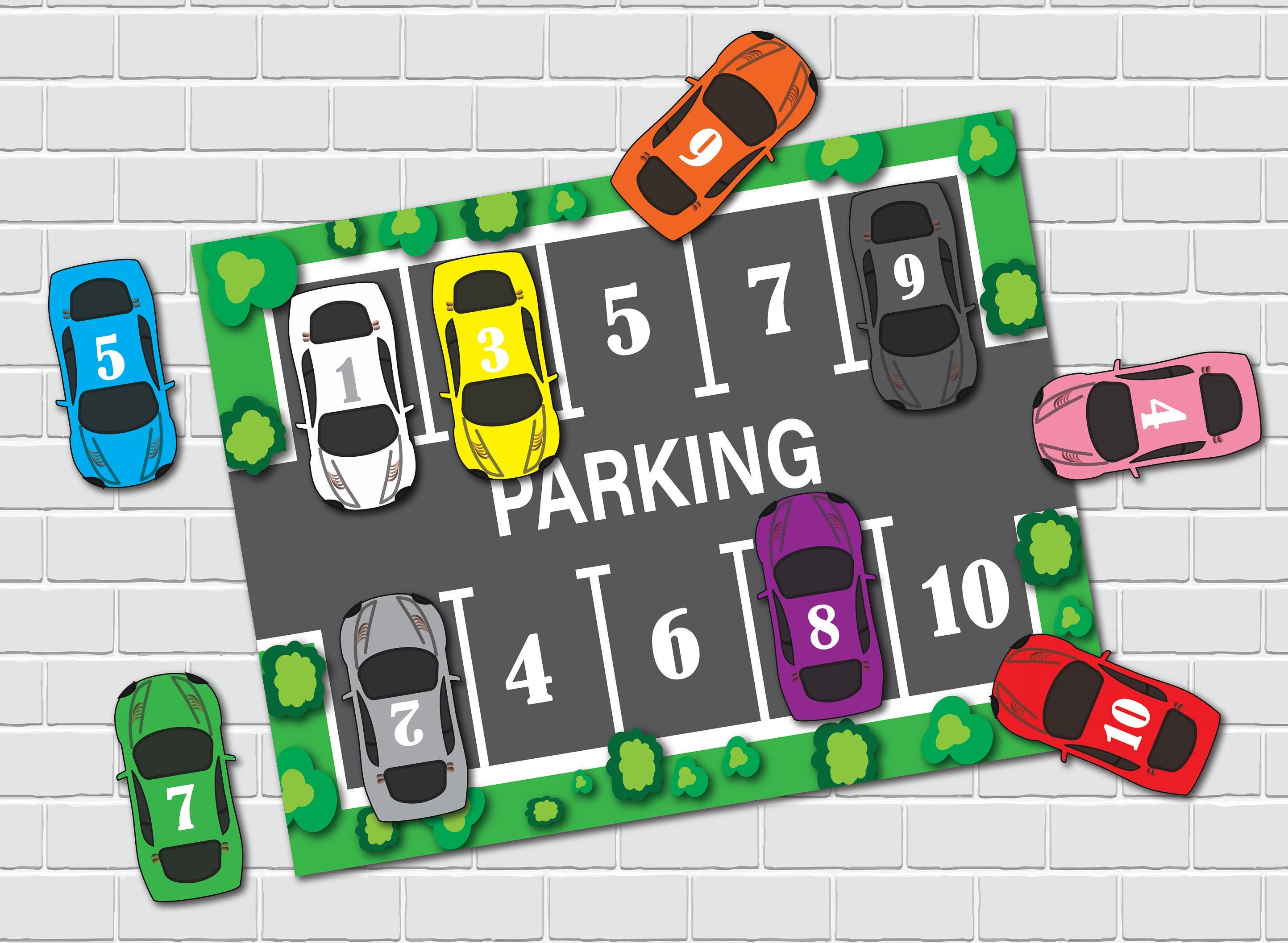 Parking Cars Busy Book Pages Toddler Learning Binder Preschool Matching ...