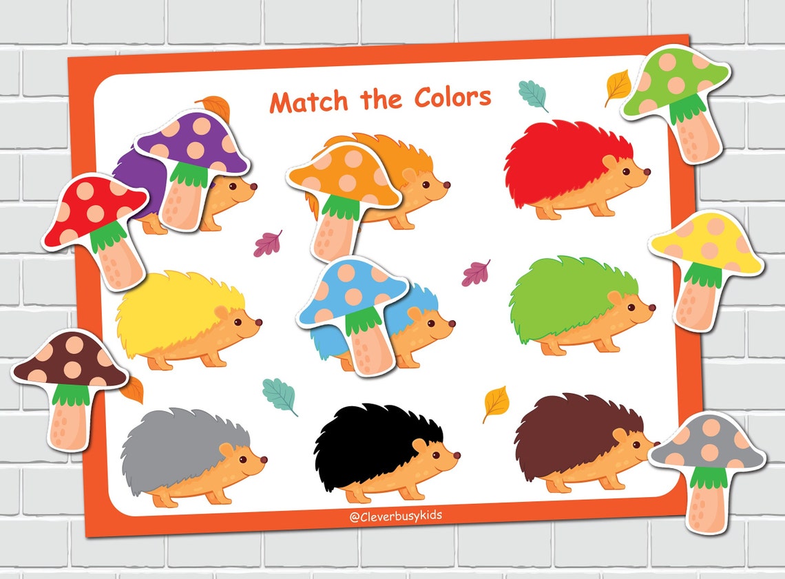 Color Marching Toodler Activities Color Sorting Montessori - Etsy