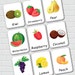 Fruits and Vegetables Flash Cards Toddler Printable Activity Montessori ...