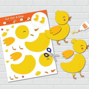 Farm Cut Out and Glue Crafts for Kids. Scissors Skills Activity. Fine ...