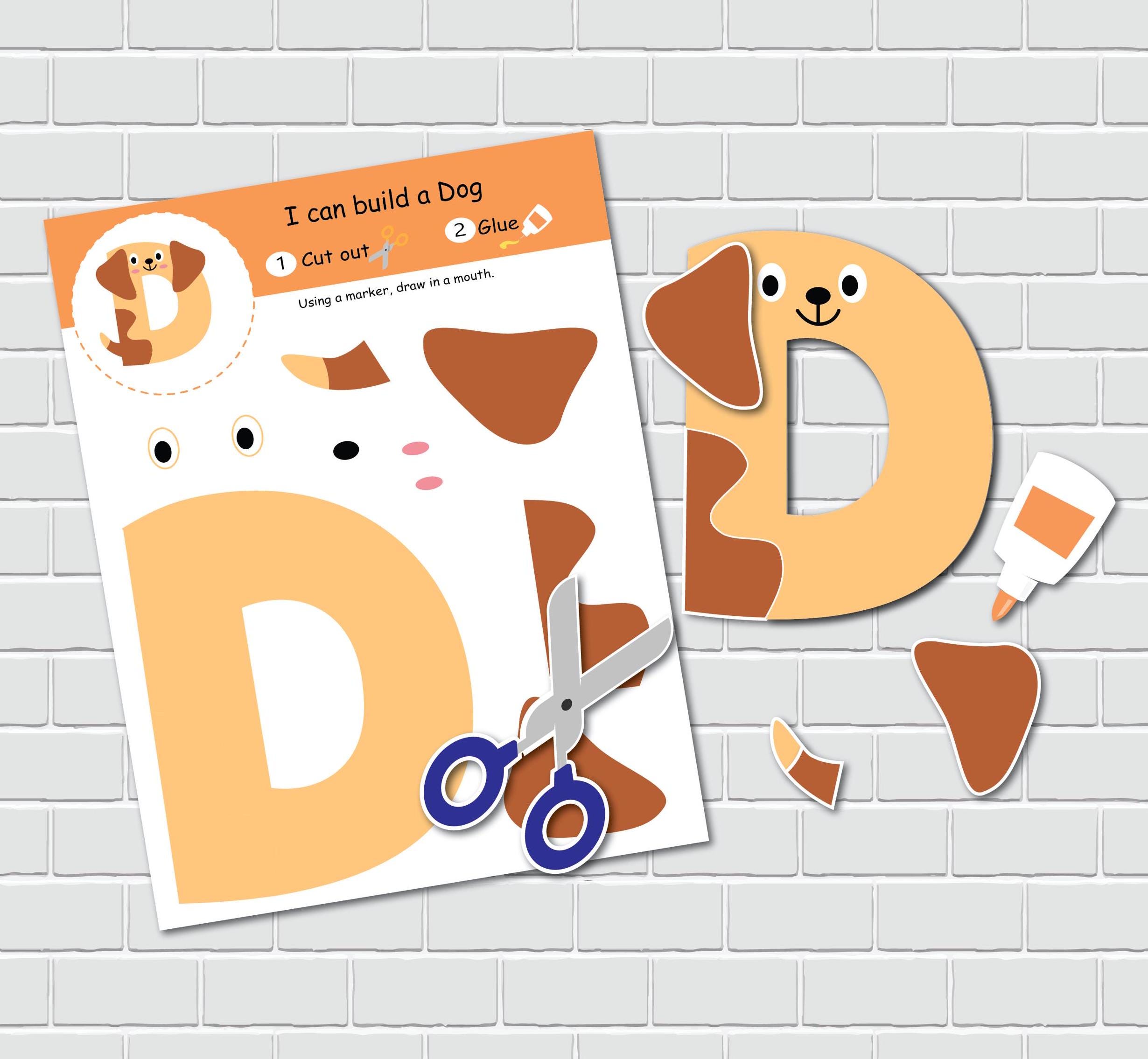 Alphabet Letters Craft for Kids, Uppercase Letter Recognition, Toddler ...