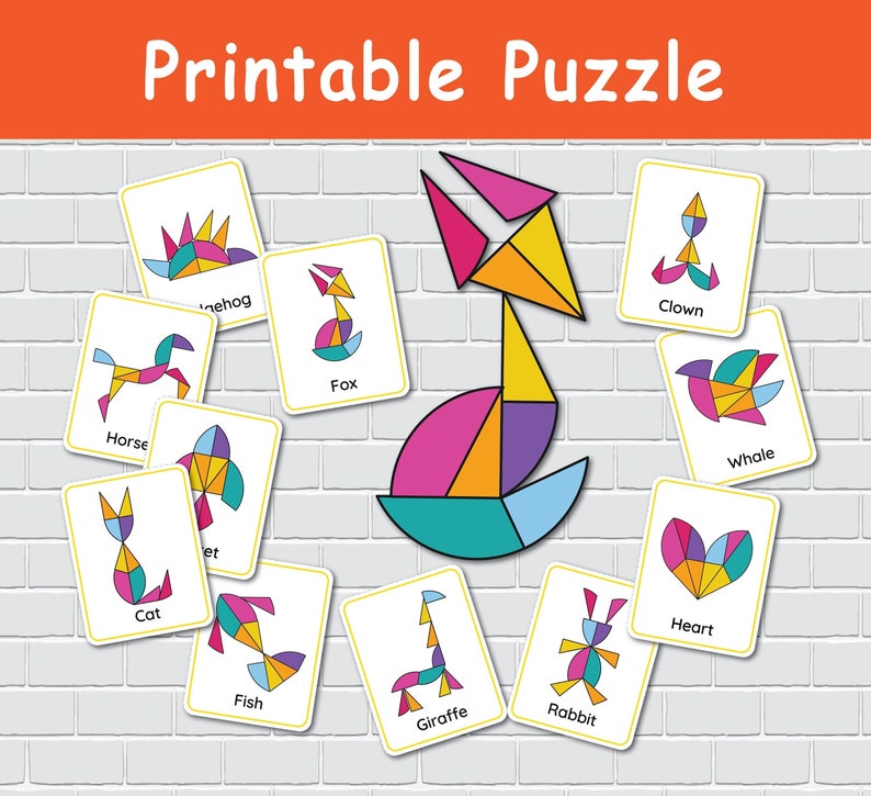 Kids Printable Puzzle Activity, Preschool Kindergarten Activities ...