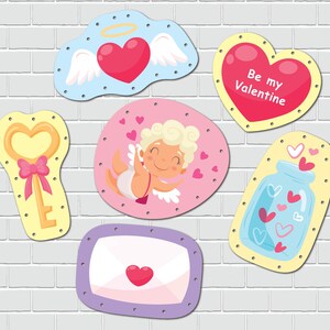 St. Valentine's Lacing Cards, Preschool Fine Motor Skill Activity ...