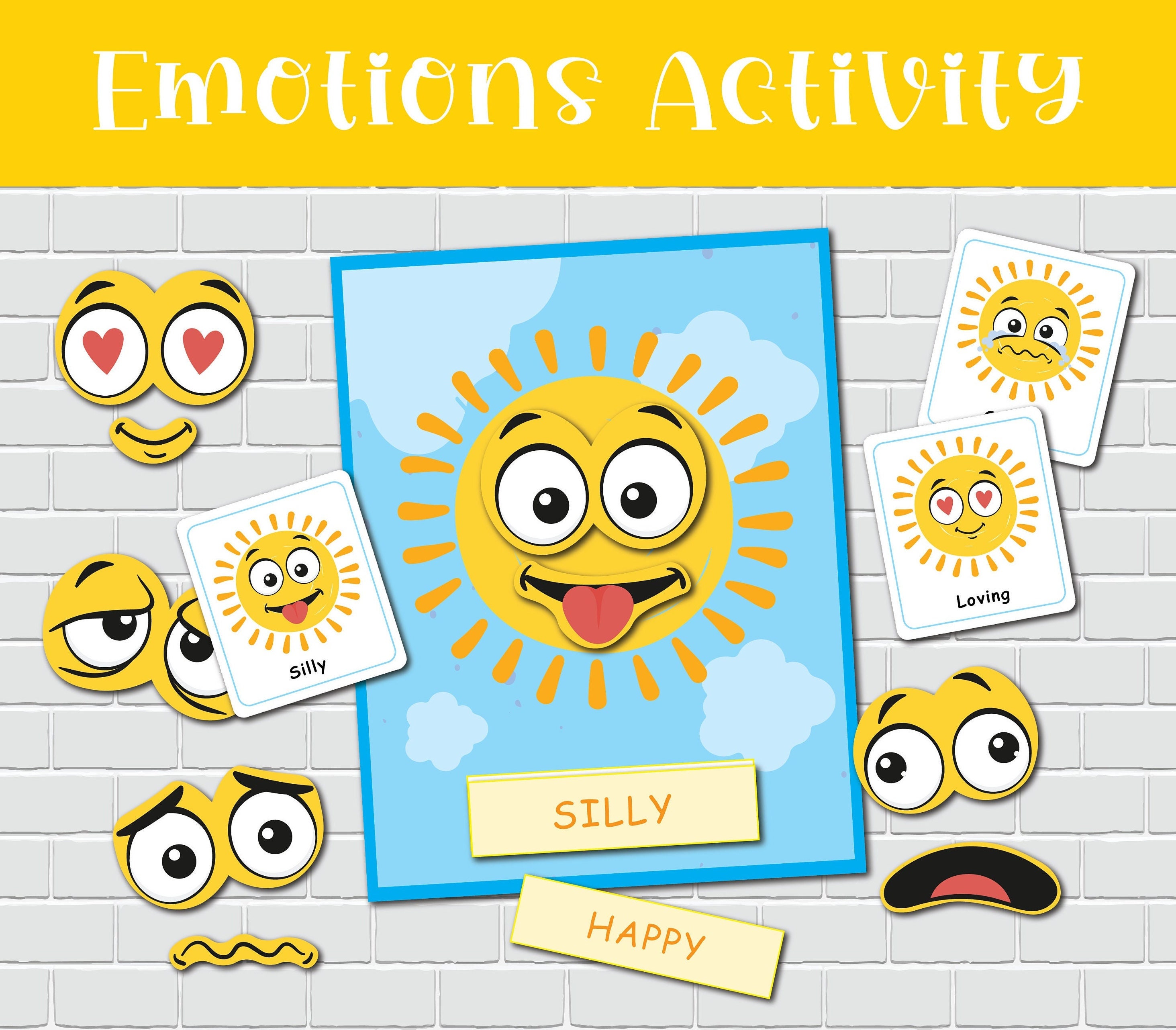 Activité sur les émotions pour les enfants, Sentiments des tout-petits ...