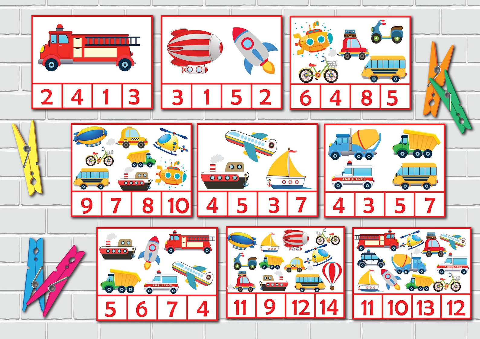 Vehicles Busy Book Preschool Learning Binder Toddler Quiet - Etsy