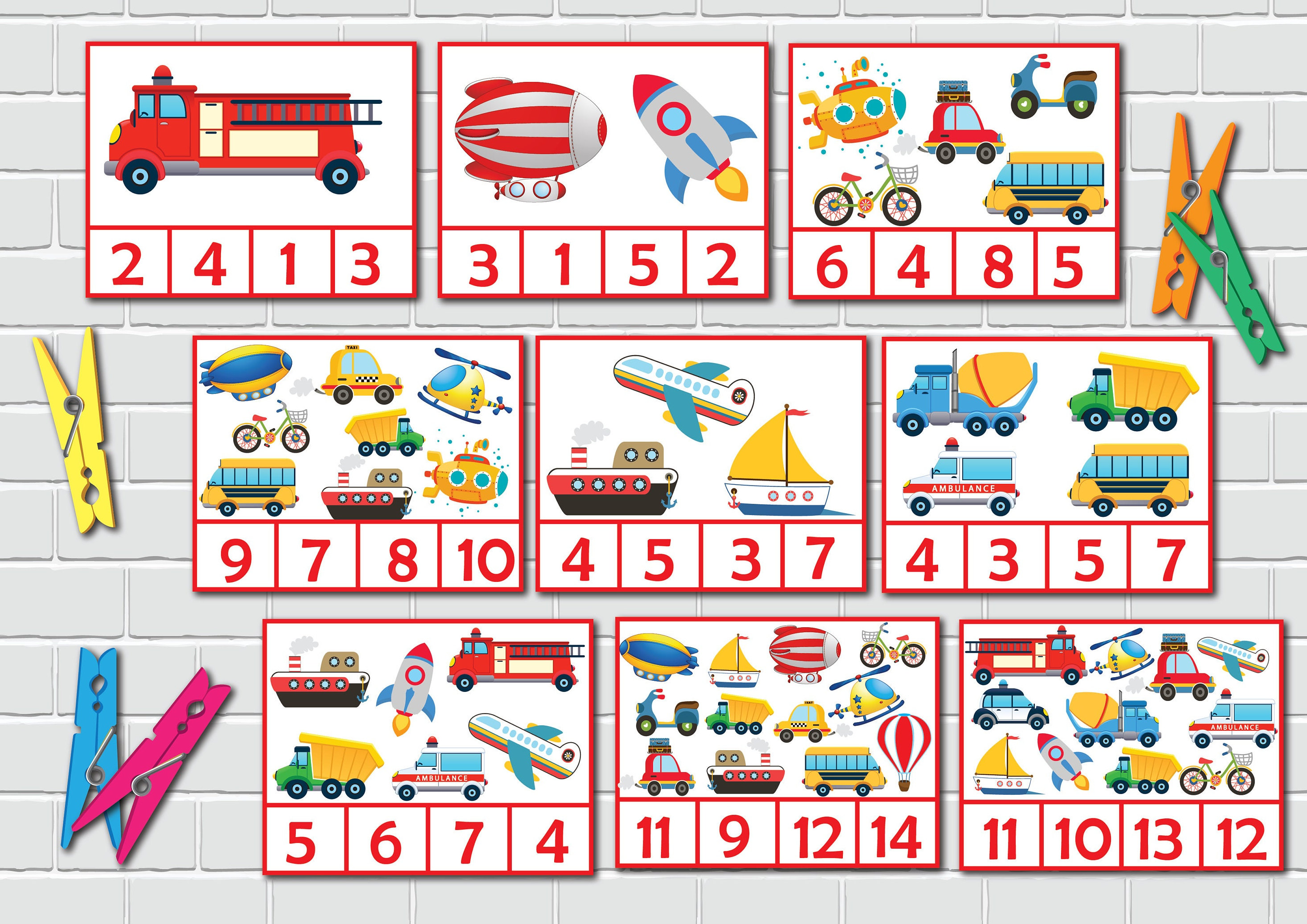 Vehicles Busy Book Preschool Learning Binder Toddler Quiet - Etsy