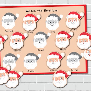 Christmas Feelings and Emotions Printable Activity. Toddler Busy Book ...