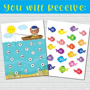 Counting Worksheet for Preschool Learning Math Busy Book Page ...