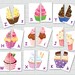Cupcakes Alphabet Matching Cards, Toddler Matching Game, ABC Learning ...