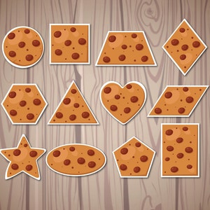 Cookies Shape Matching Activity, 2D Shapes, File Folder Games, Special ...