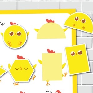 Shape Matching Activity, 2D Shapes, Farm Busy Book Page, File Folder ...