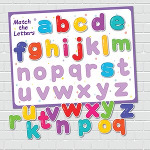 Alphabet Matching Activity, Lowercase Letters, ABC Busy Book Page ...