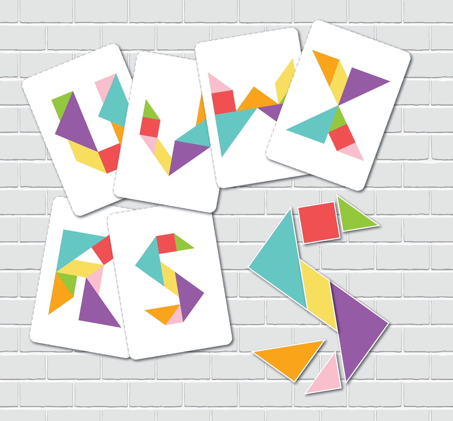 Alphabet Tangrams ABC Puzzle for Preschool and Kindergarten - Etsy