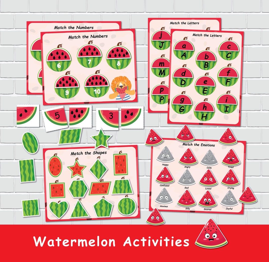 Watermelon Activities for Kids, Preschool Learning Binder, Special ...
