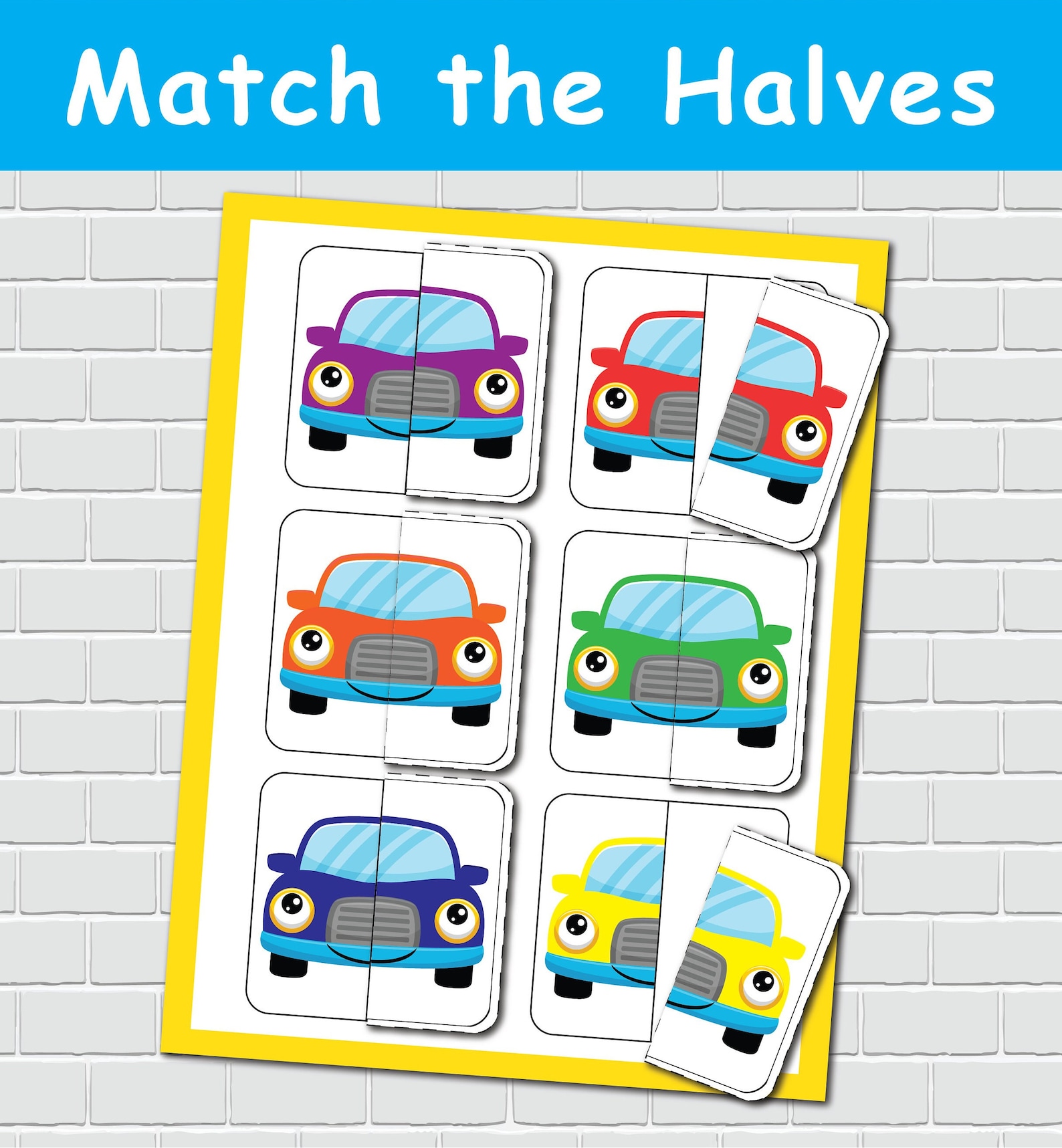 Cars Busy Book Kids Learning Binder Preschool Car Theme Quiet - Etsy