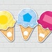 Ice Cream Shapes Matching Activity. Toddlers Sort and Match Game ...