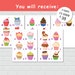 Cupcakes Alphabet Matching Cards, Toddler Matching Game, ABC Learning ...