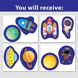 Space Lacing Cards, Preschool Fine Motor Skill Activity, Universe Theme ...