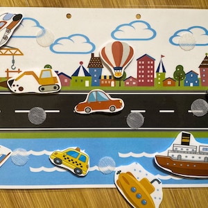 Trucks Cars and Things That Go Busy Book Learning Binder for Toddlers ...