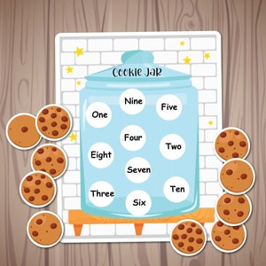 Cookie Jar Counting Activity, Matching Numbers 1-10 Count, Homeschool ...
