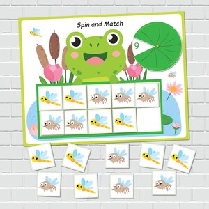 Frogs Ten Frames Matching Activities, Preschool Math Center, Toddler ...