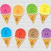 Ice Cream Alphabet Matching Activity. Toddler Printable ABC Learning ...